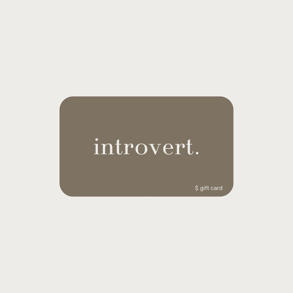 introvert gift card - introvert.