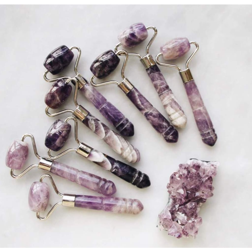 Mount Lai De-Puffing Mini Facial Roller | AMETHYST - introvert.